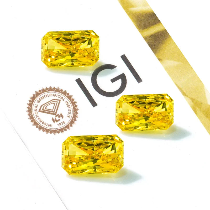 1ct Yellow Color Vs Lab Created Diamond Hpht Cvd Igi Colored Lab Grown ...