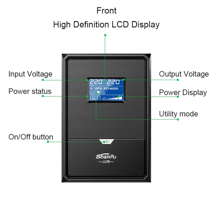 Battery Backup Low Voltage Protection 220v Smart Ups 1000va 2kva 3kva Line Interactive Ups With ...