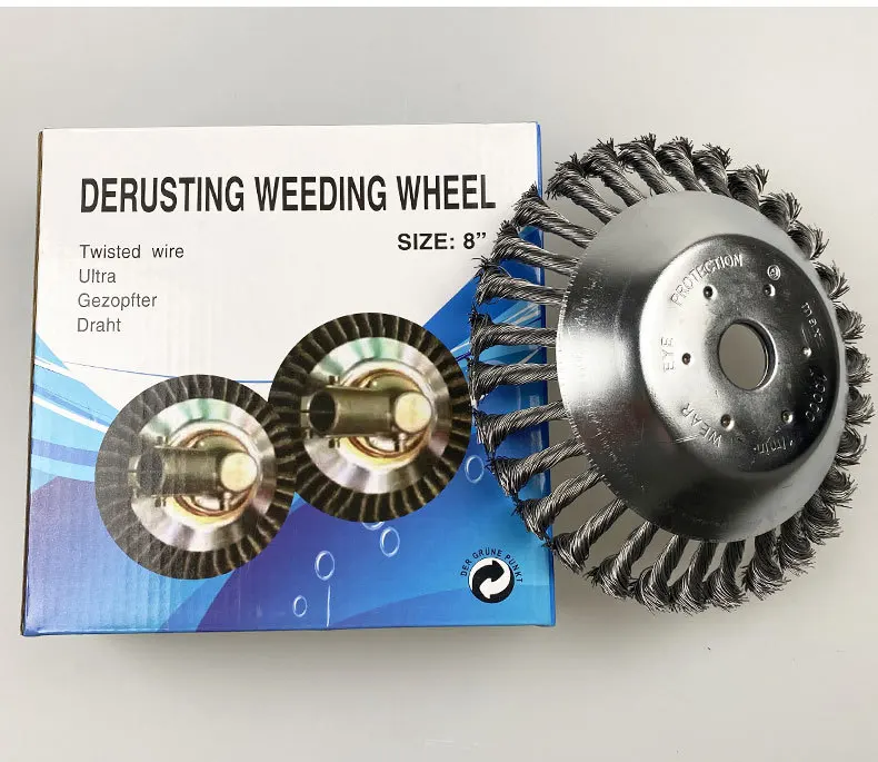 Brush Trimmer Head,Weeder,Steel Wire Wheel Brush Grass Trimmer Head For ...