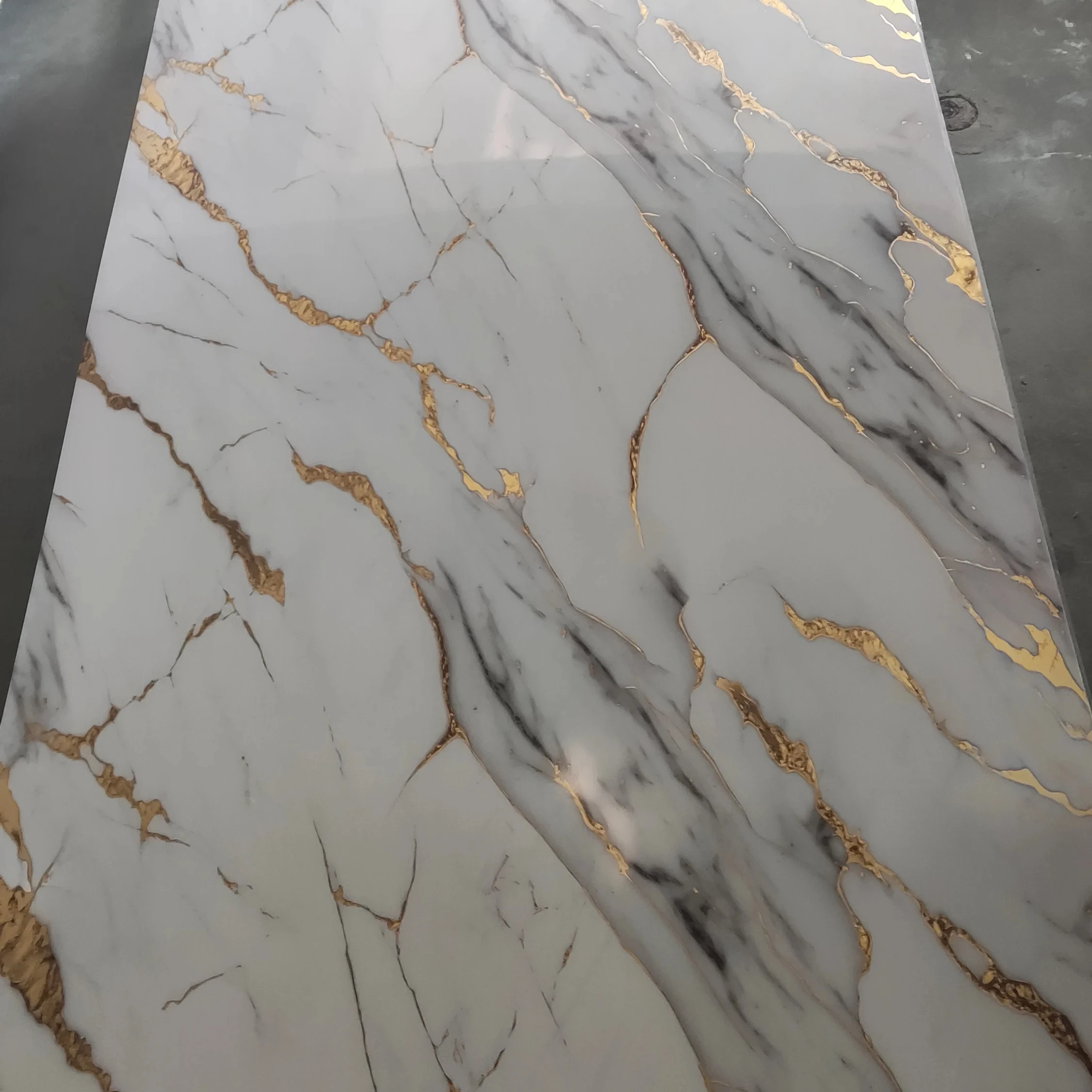 UV Marble Sheet PVC Marble Board Wall Panel Flexible Board 1220x2400mm ...