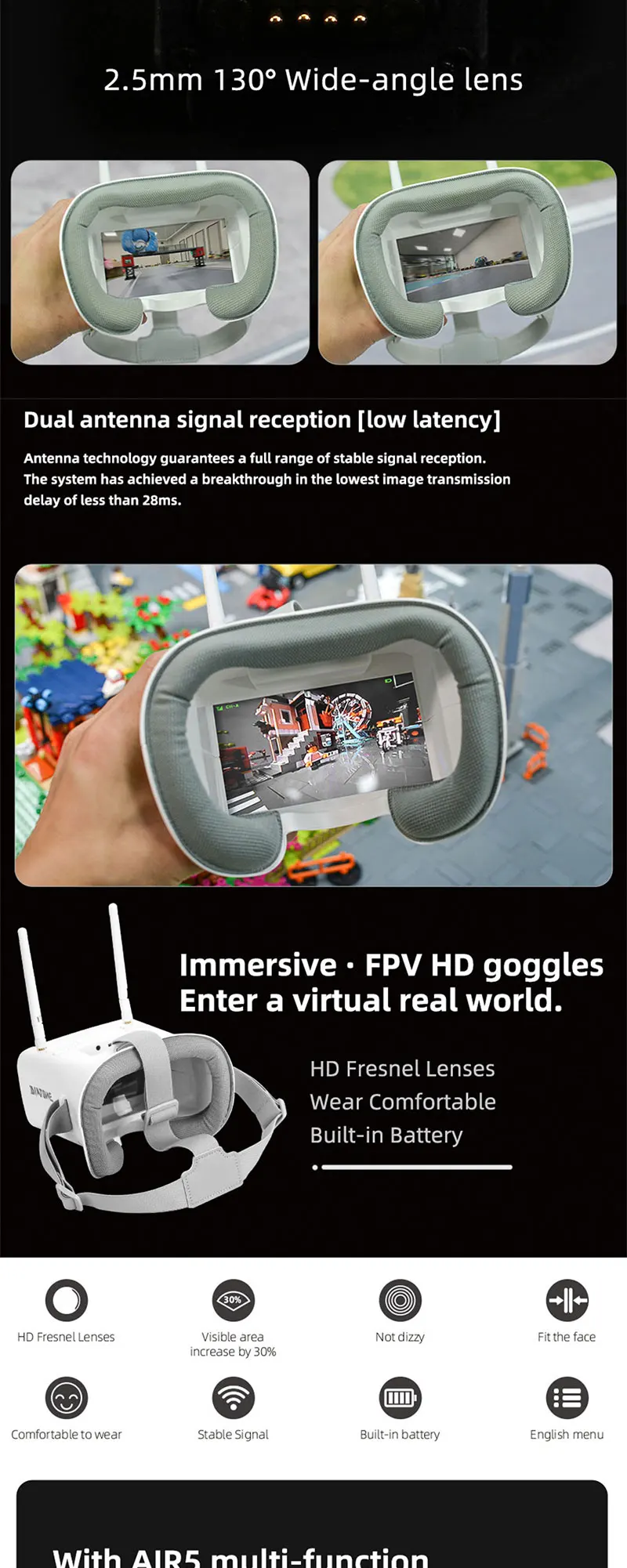 Sniclo Snt Mini Fpv Rc Car 1:64 Scale Ready-to-run With Enhanced Climbing Long Battery Life ...