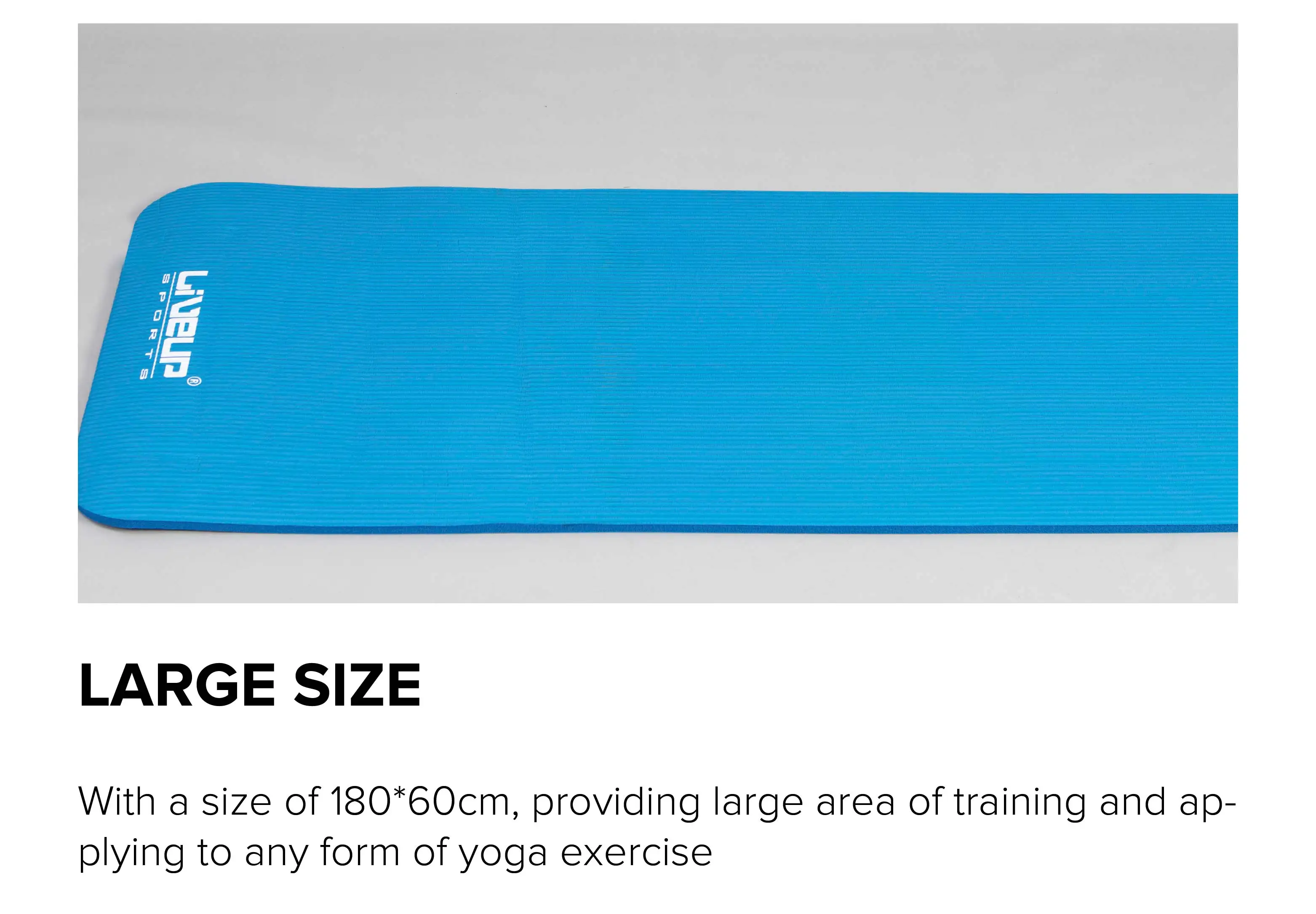 Eco Friendly 8mm 10mm 12mm 15mm Large Yoga Mat Pilates Travel Fitness ...