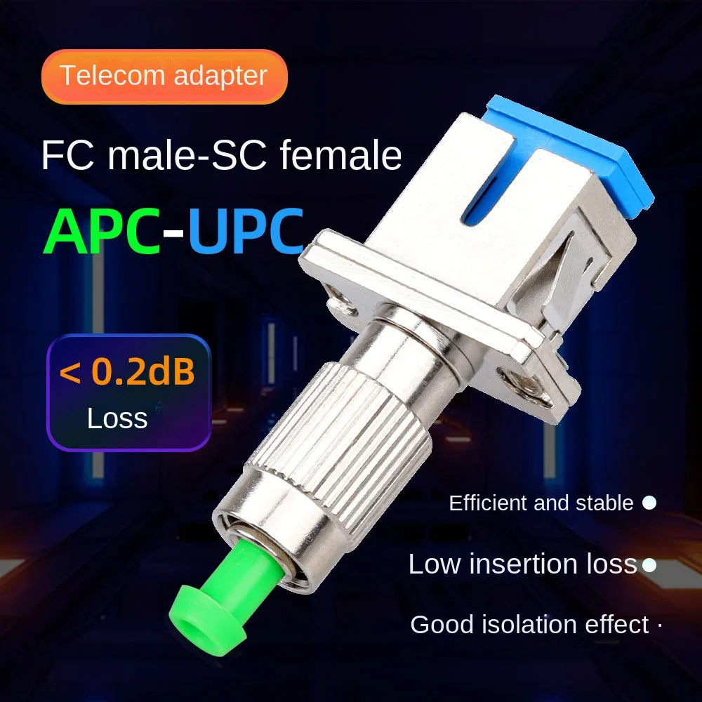 Fc-sc Flange Coupler Fiber Adapter Fc/apc Female To Sc/upc Male Fiber ...