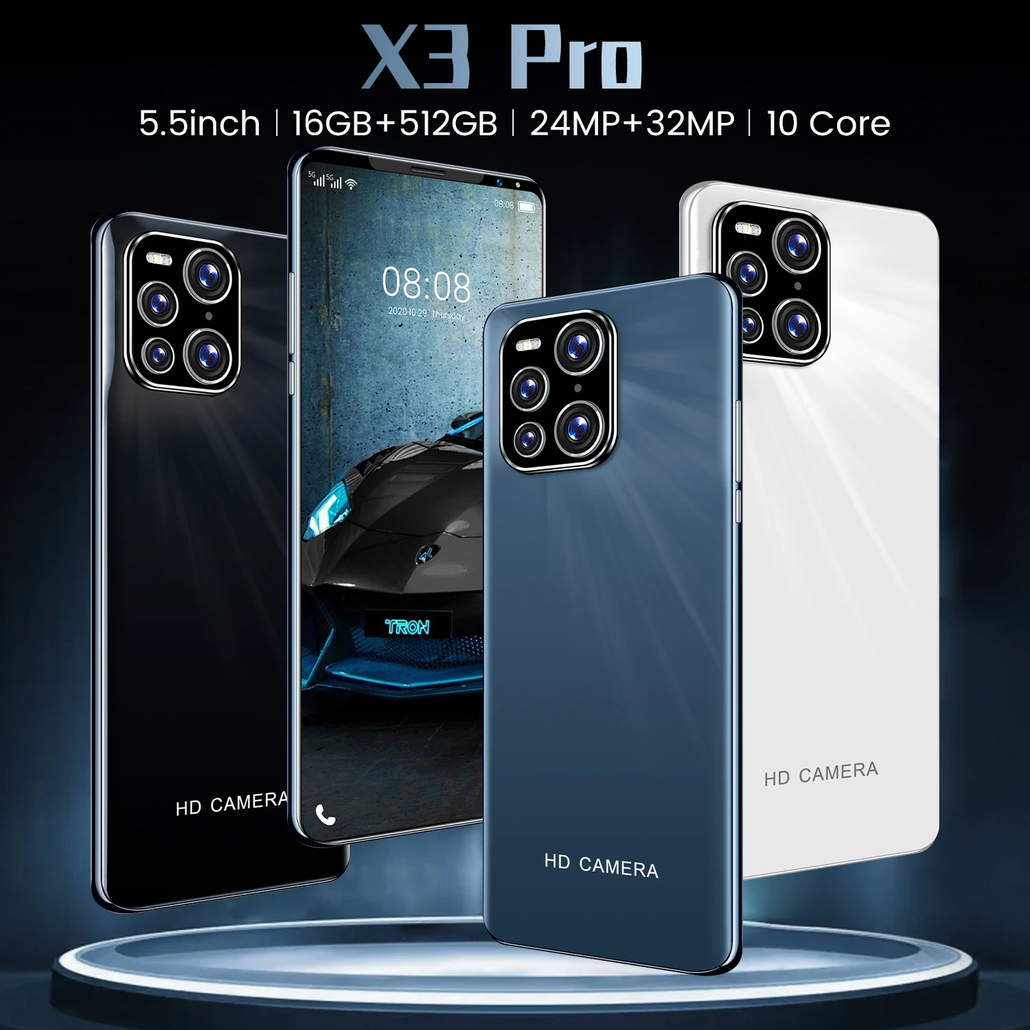 Wholesale Factory X3 Pro Smartphones 5600mah Big Battery Double Sim ...