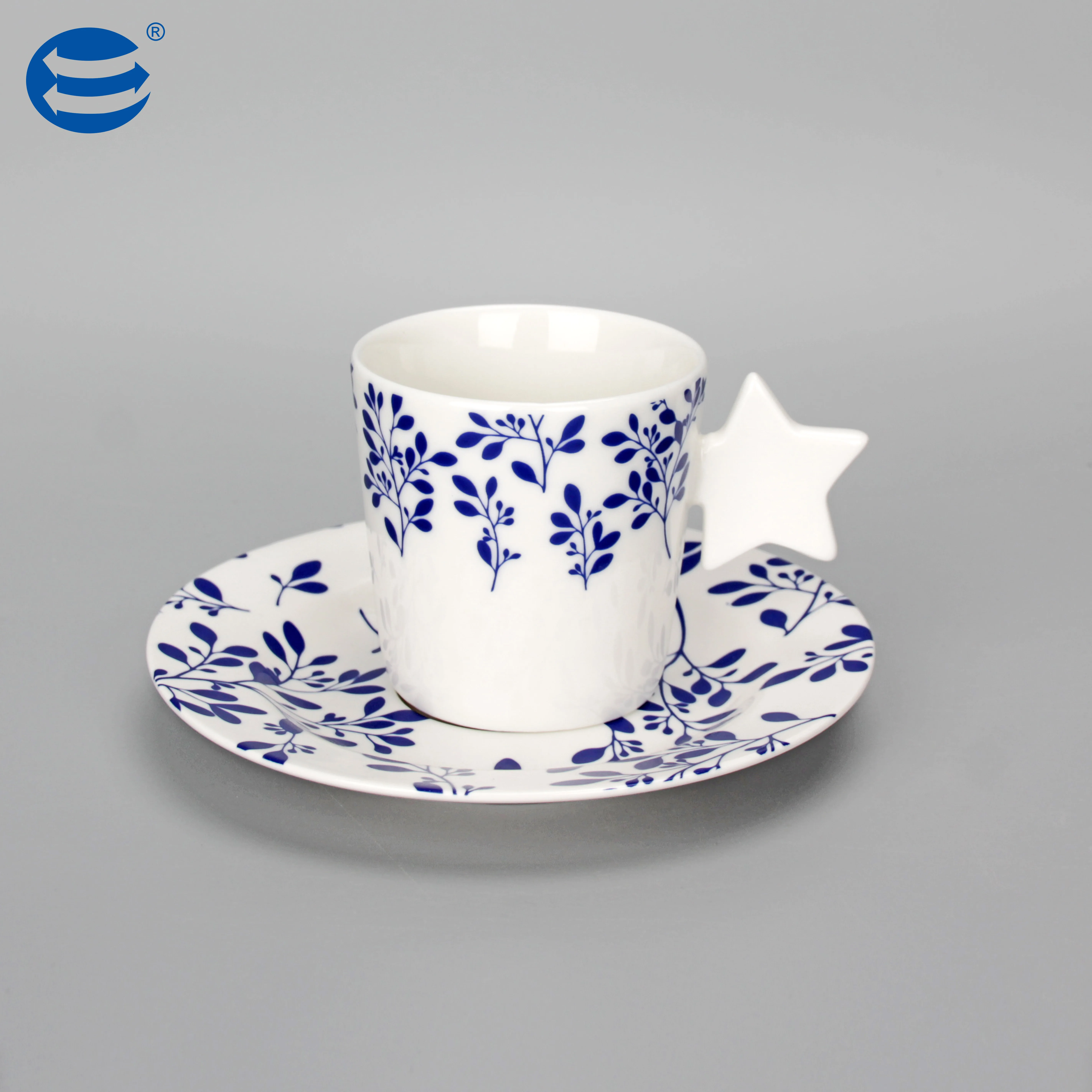 Elegant Blue and White Flower Ceramic Pattern Tableware Sets