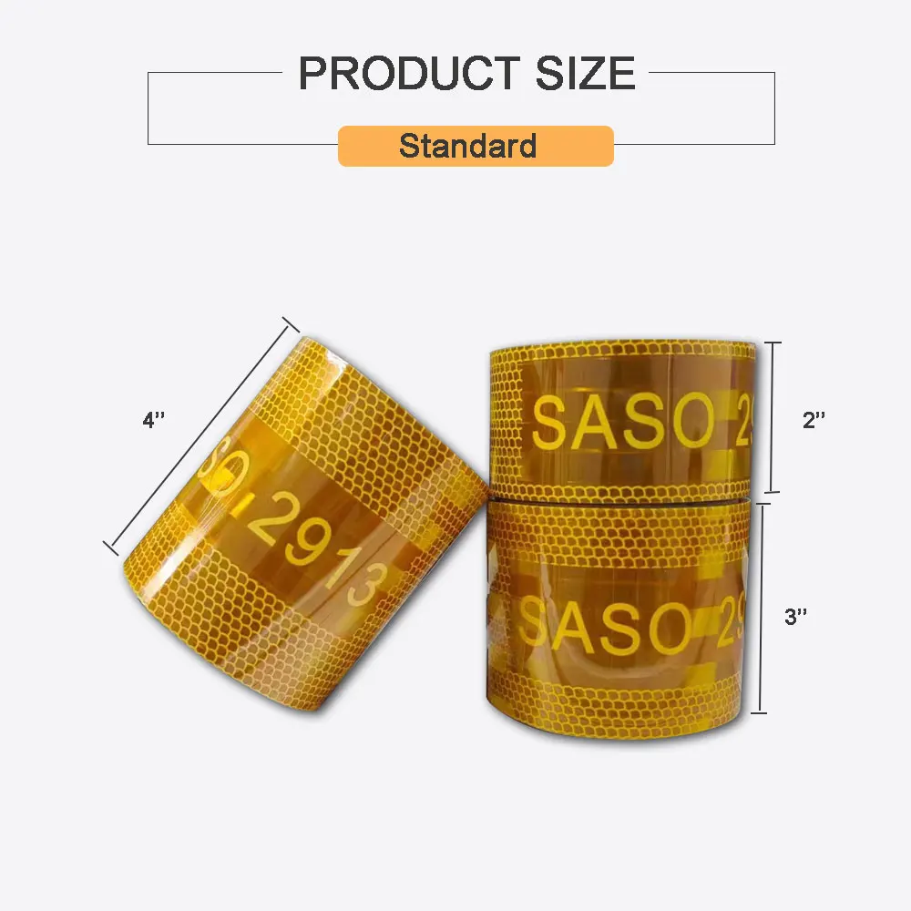 Saber Certificate SASO 2913 Reflective Stickers for Trucks