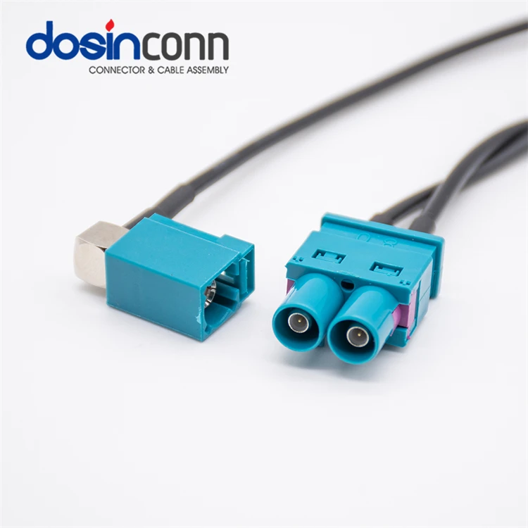 Fakra Z Double Dual Male Plug Rf Coaxial Cable Connector Rg174 Rg316 ...