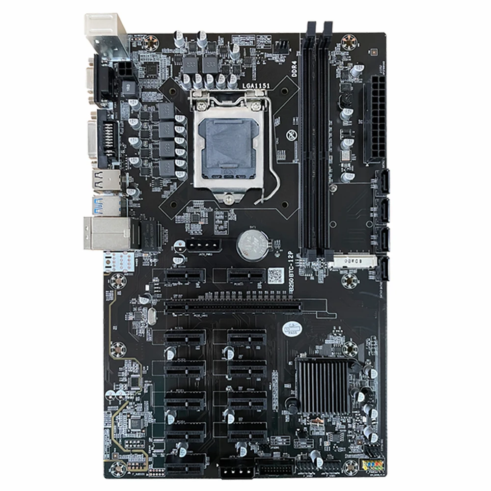 B250b主板带ddr4 Ram Usb 2.0 3.0 Gpu显卡主板支持lga 1151 - Buy 热卖主板oem 12 Pci-e Gpu专家b250 V1.0 12p 1x与b250 ...