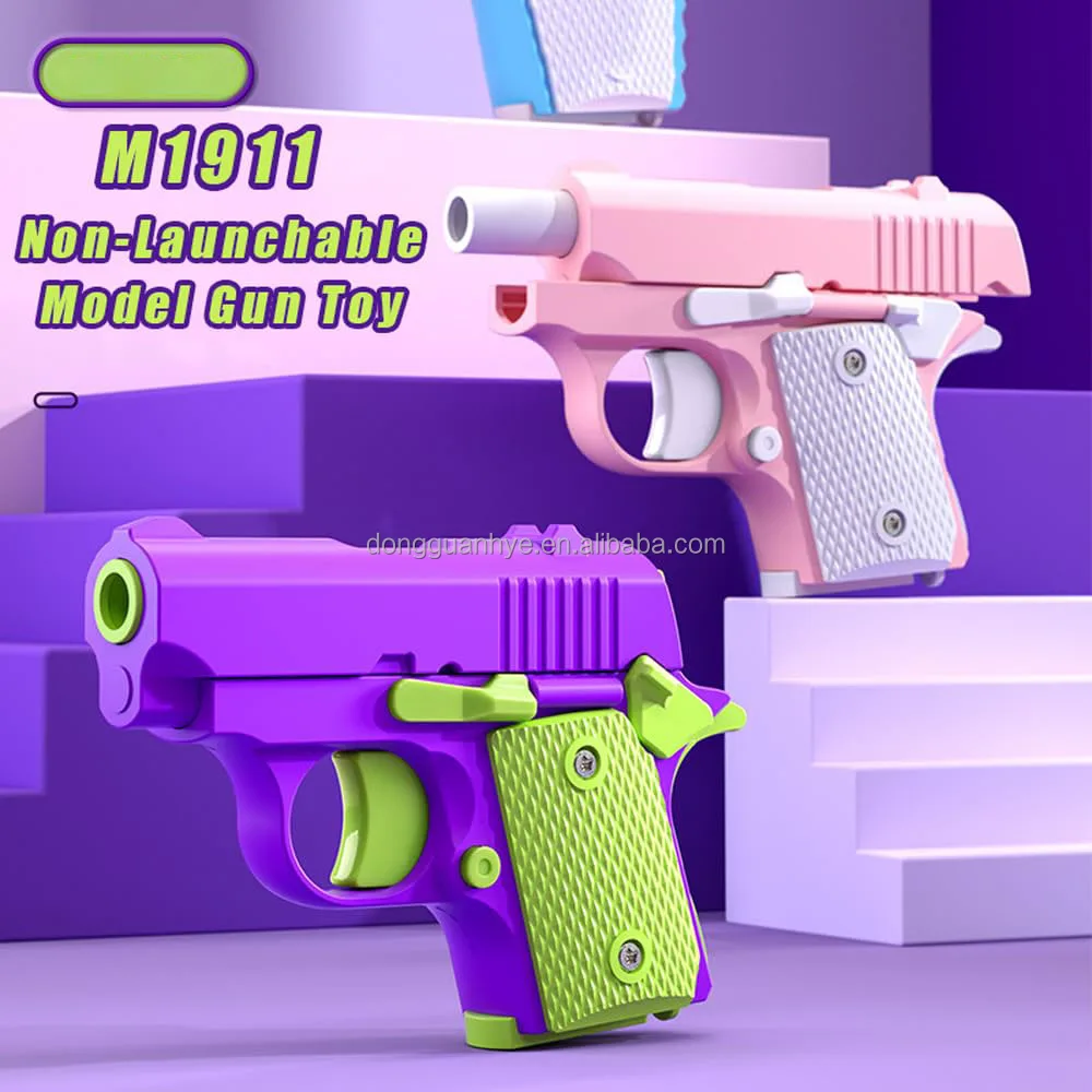 Hot Sale 3d Printed 1911 Mini Fidget Gun Plastic Fidget Sensory Toys ...