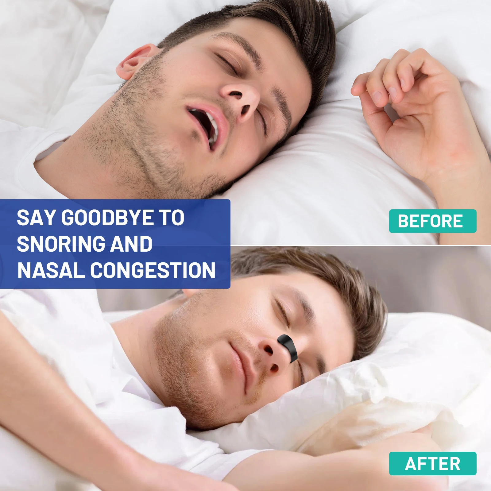 Stop Snoring with Magnetic Nasal Strips - Portable & Efficient