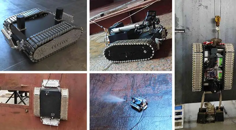 Magnetic Belt Crawler Tracked Vehicle Vertical Inspection Crawling ...