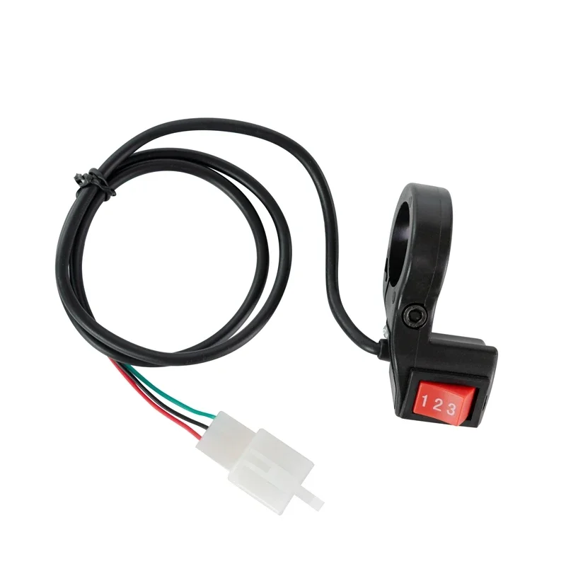 3 Gears Electric Motorcycle Bicycle Switch Button 3 Speed Rocker Switch ...