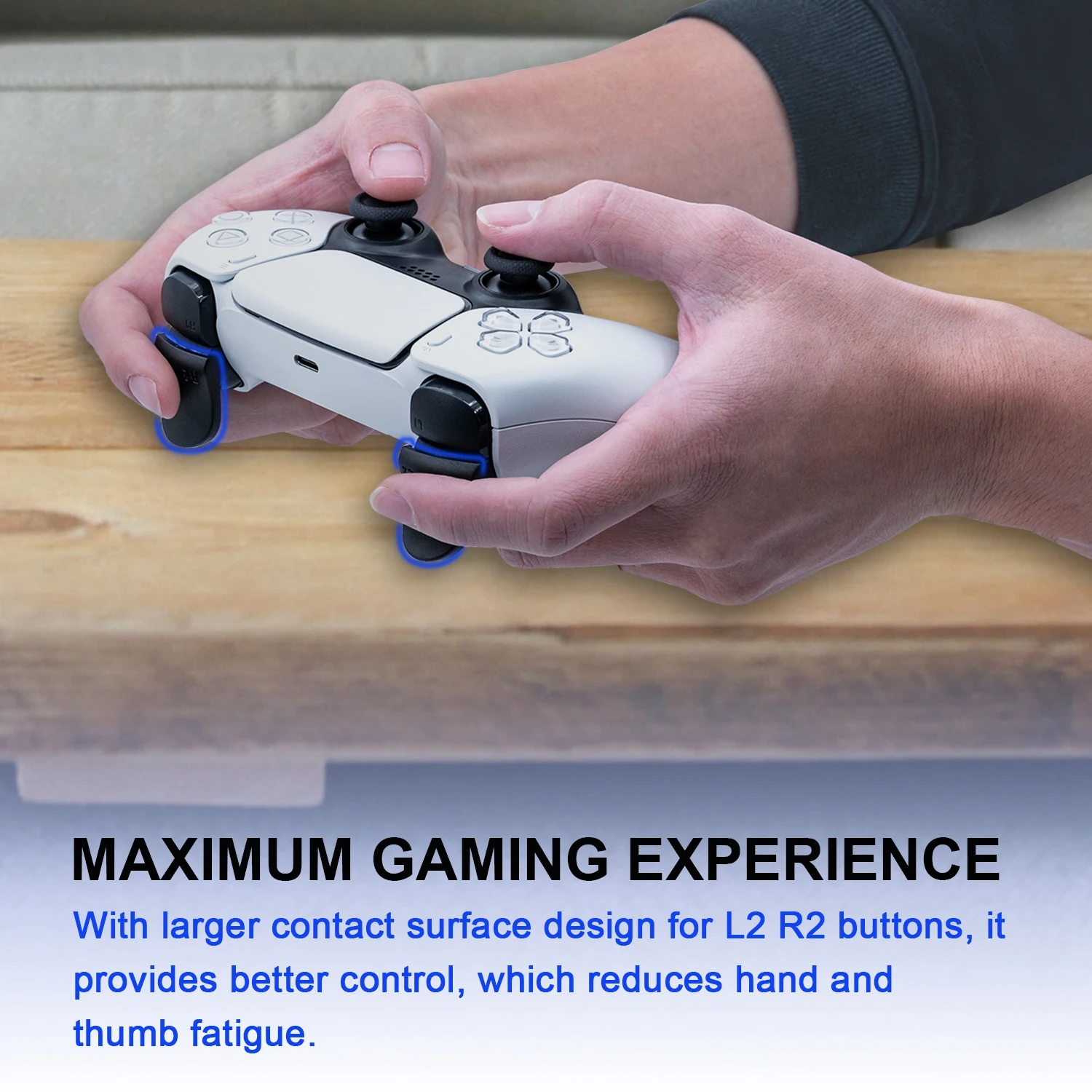 PS5 Controller L2 R2 Extended Trigger Buttons - FPS Triggers