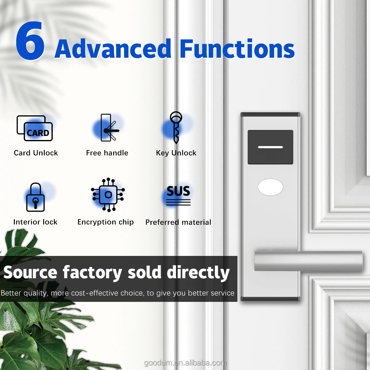 Goodum Brand Electronic Key Door Locks System T5577 Rfid Card And ...