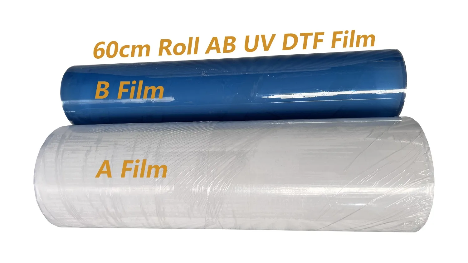 Factory 62cm*100m Roll A1 Uv Dtf Transfer Ab Film Printing A Film Free B Film For Uv Label ...