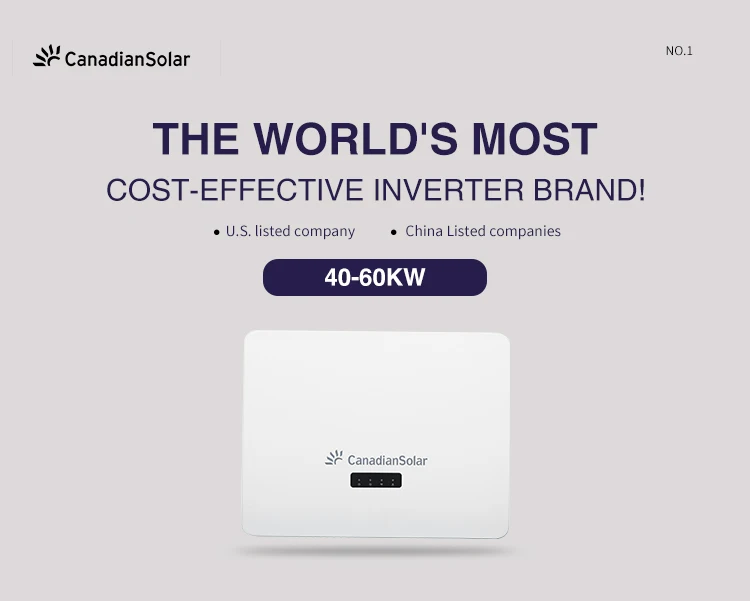 Canadian Solar Inverter 40kw 50kw 60kw Solar Power Inverter For On-grid ...
