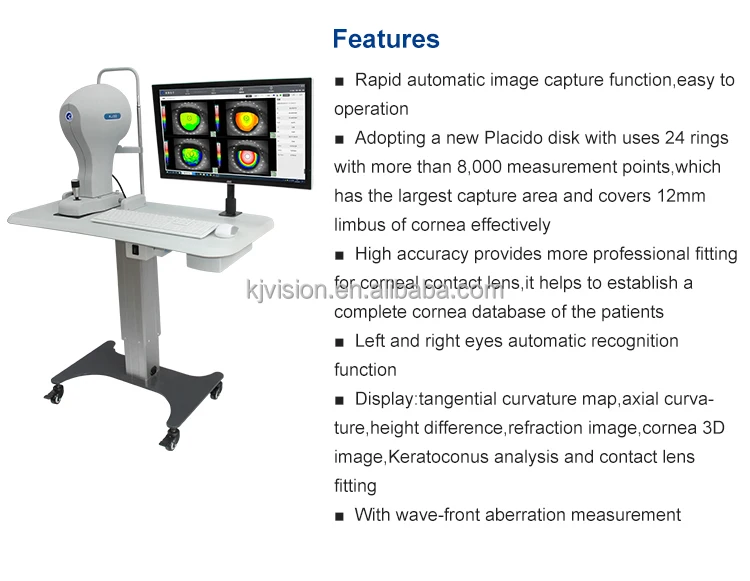 Accurate Corneal Topographer Map System - KJ30 by Kangjie