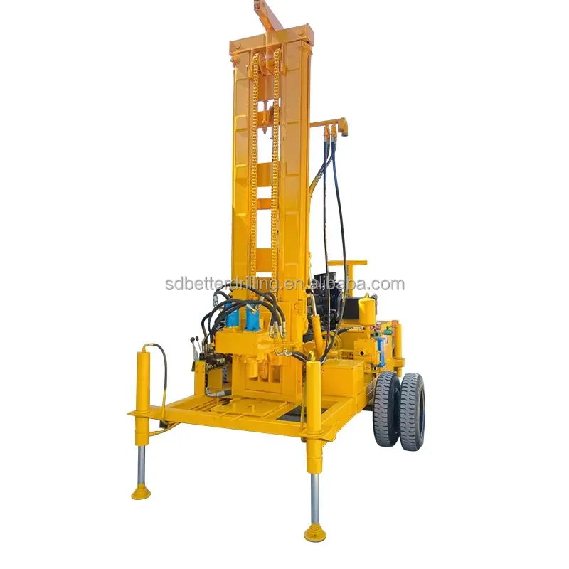 Hot Sale Surface Rotary Man Portable Hydraulic 200m 300m Water Well ...