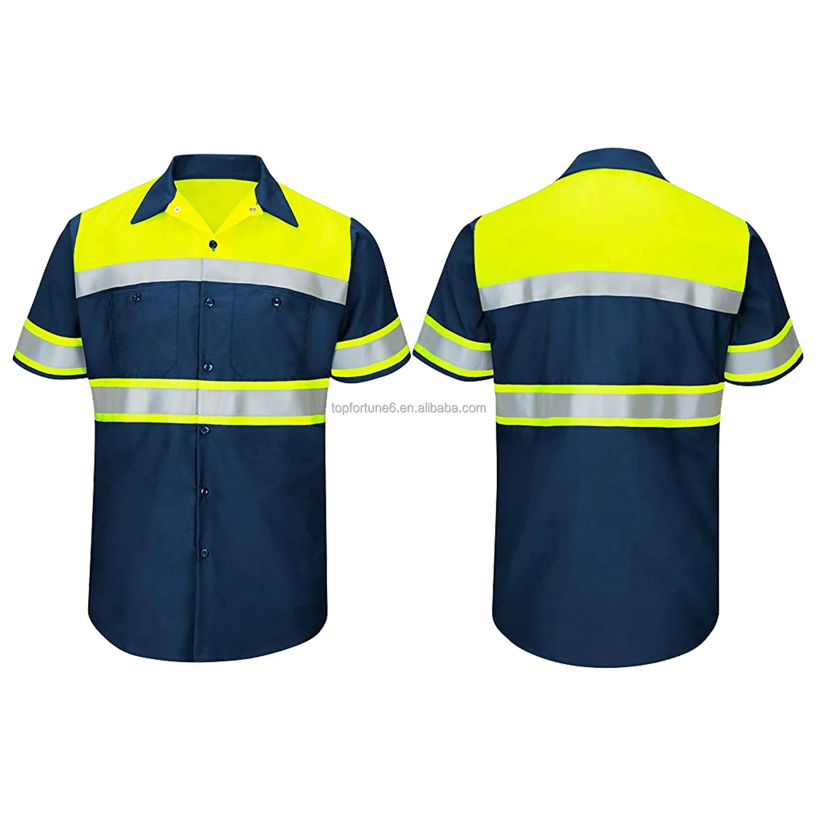 Oem Custom En471 Ansi Reflective 100 Cotton Safety Clothes Drill ...