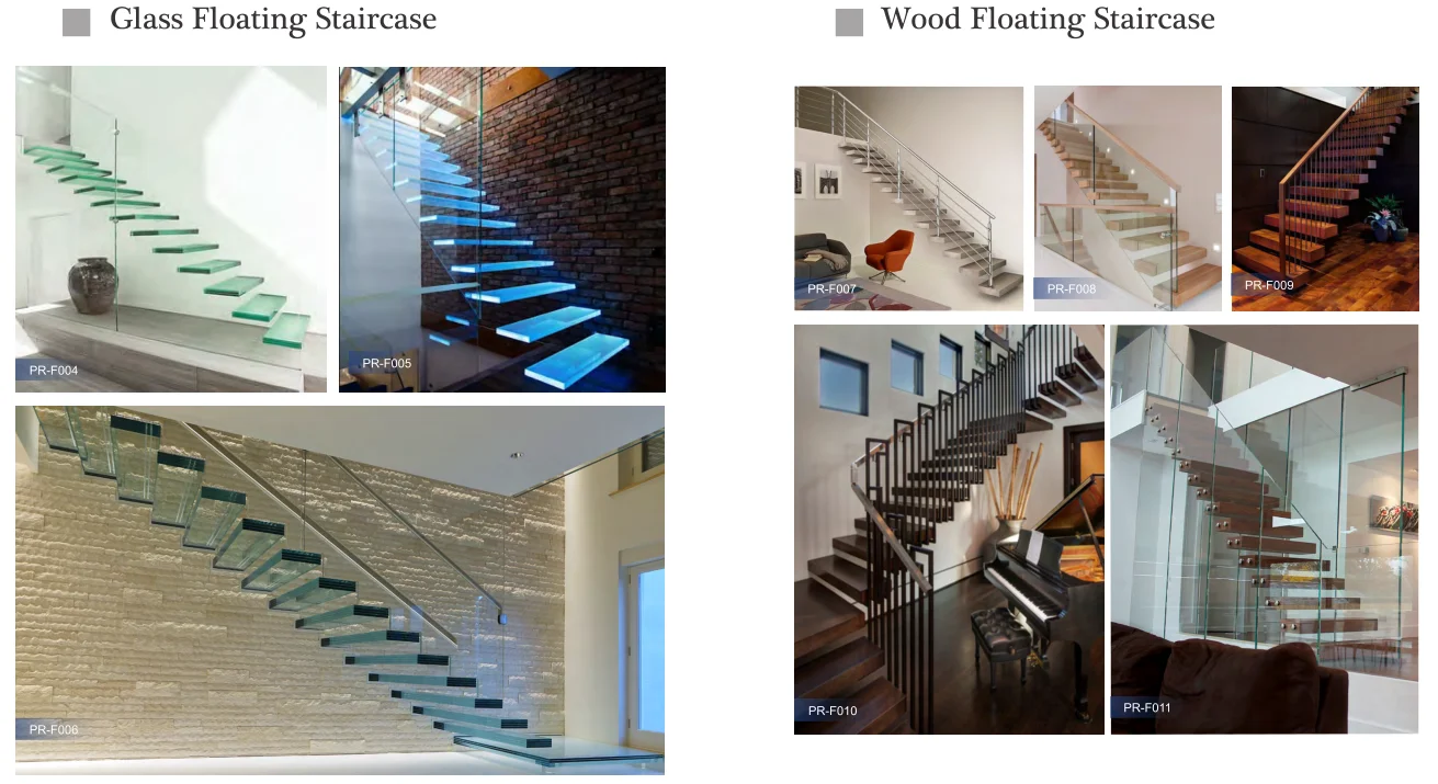 Aluminum Stair Stringers - Modern Straight Staircase
