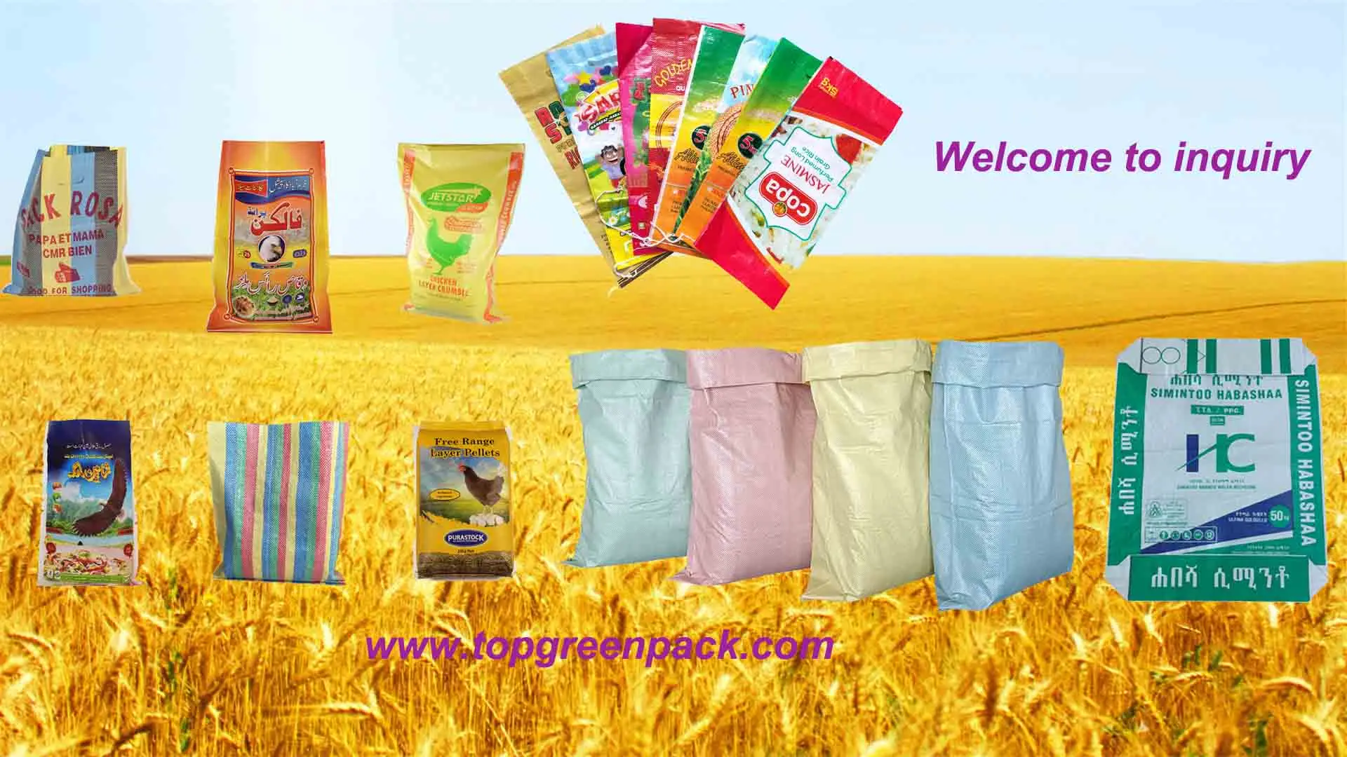 25kg 50kg Plastic Woven Rice Bag Pp Woven Rice Sack 50kg Rice Bag - Buy ...