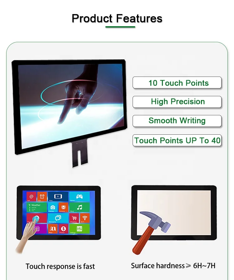 Yunlea Factory 16:9 Glass+glass 15.6 Inch Touch Screen Overlay Kit 15.6 ...