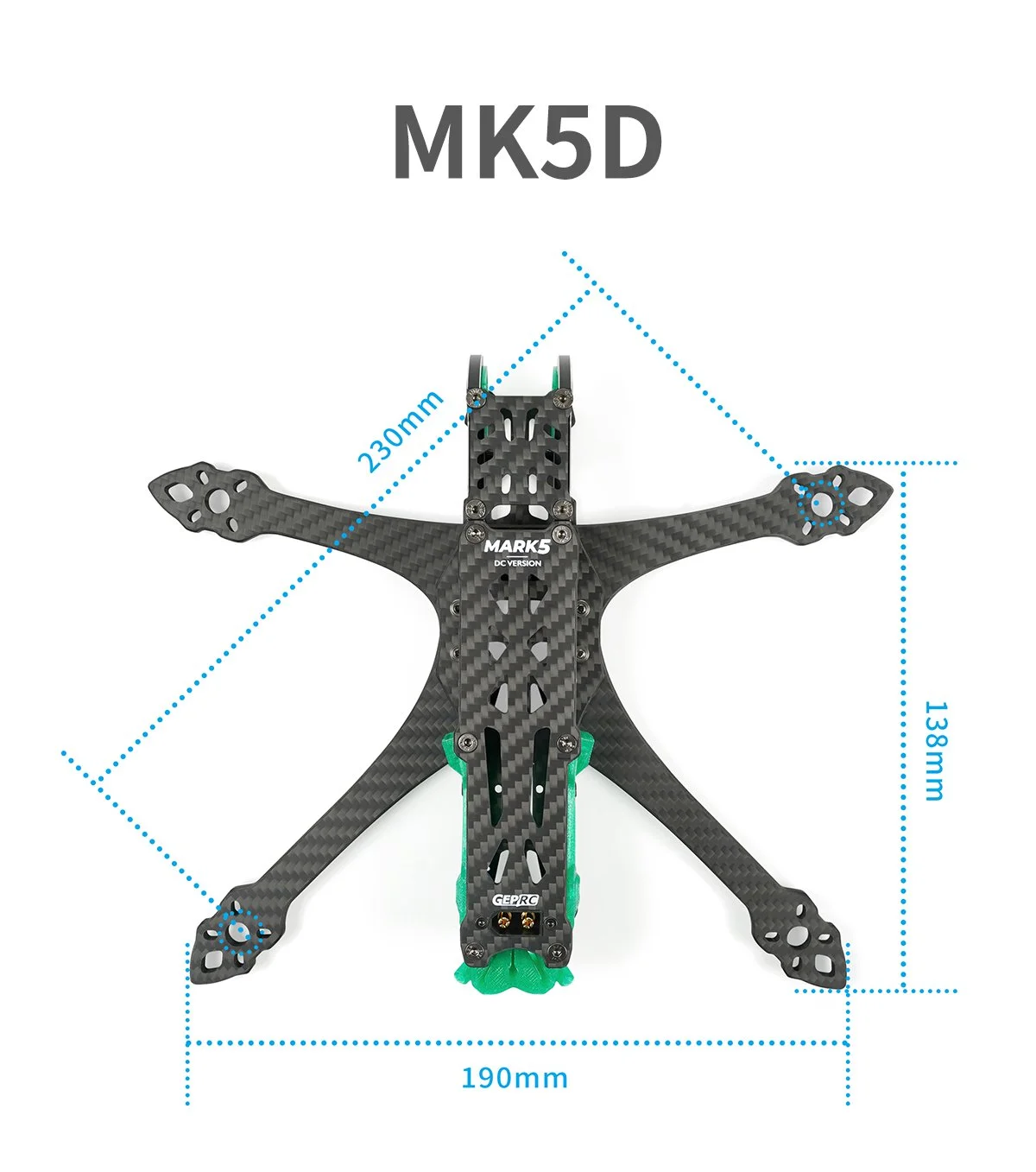 GEPRC GEP-MK5D DC Frame MARK5 O3 - FPV Racing Drone Frame