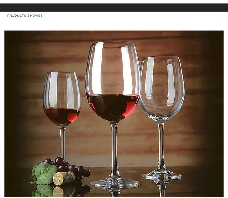 Luminarc 470ml Barium Zinc Titanium Crystal Red Wine Glasses - Buy ...