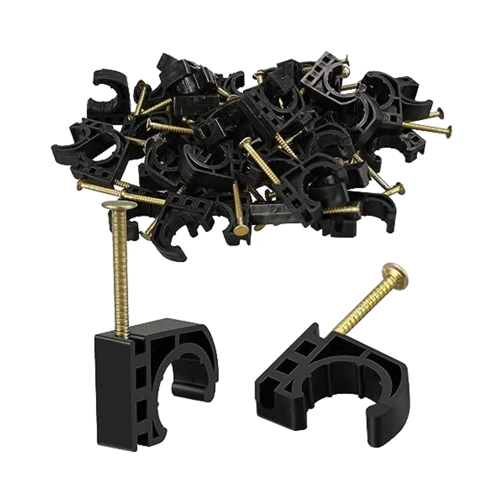 50pcs Half Clamps With Nails Set For Pex Copper Cpvc Tubing Low ...