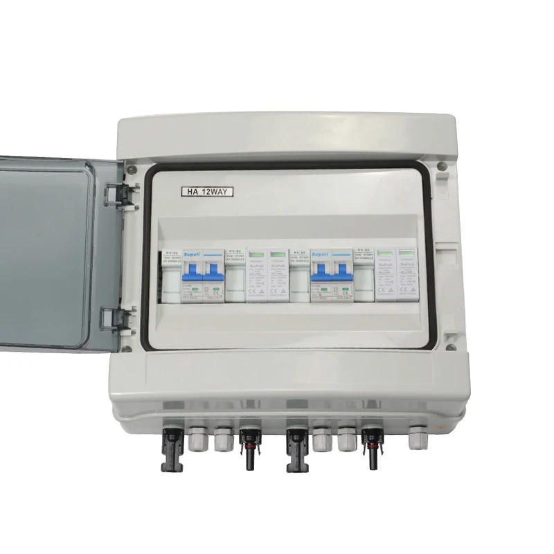 Ip65 Solar Dc Pv Combiner Box 2 In 2 Out 2 Strings 600v 25a Combiner Box With Ce Certification ...