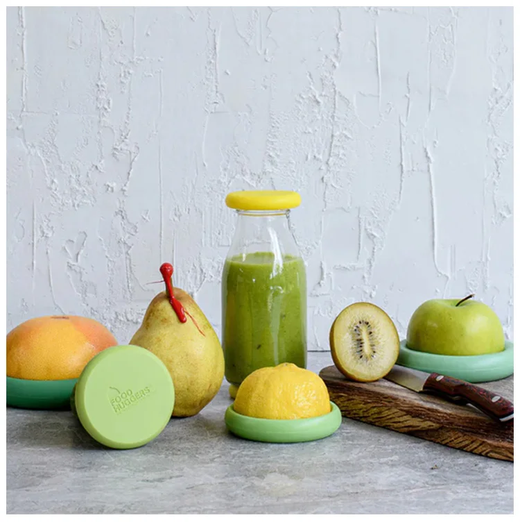 Silicone Fresh Keeping Cover Home 5 Pieces Fresh-keeping Cover for ...