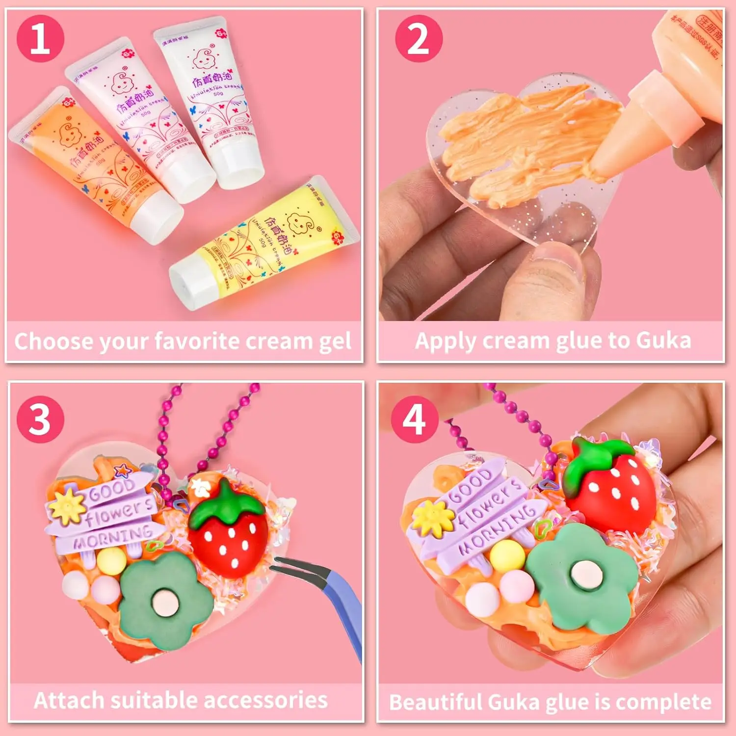 Kid Guka Sticker Set - Fun Art Making Kit for Girls