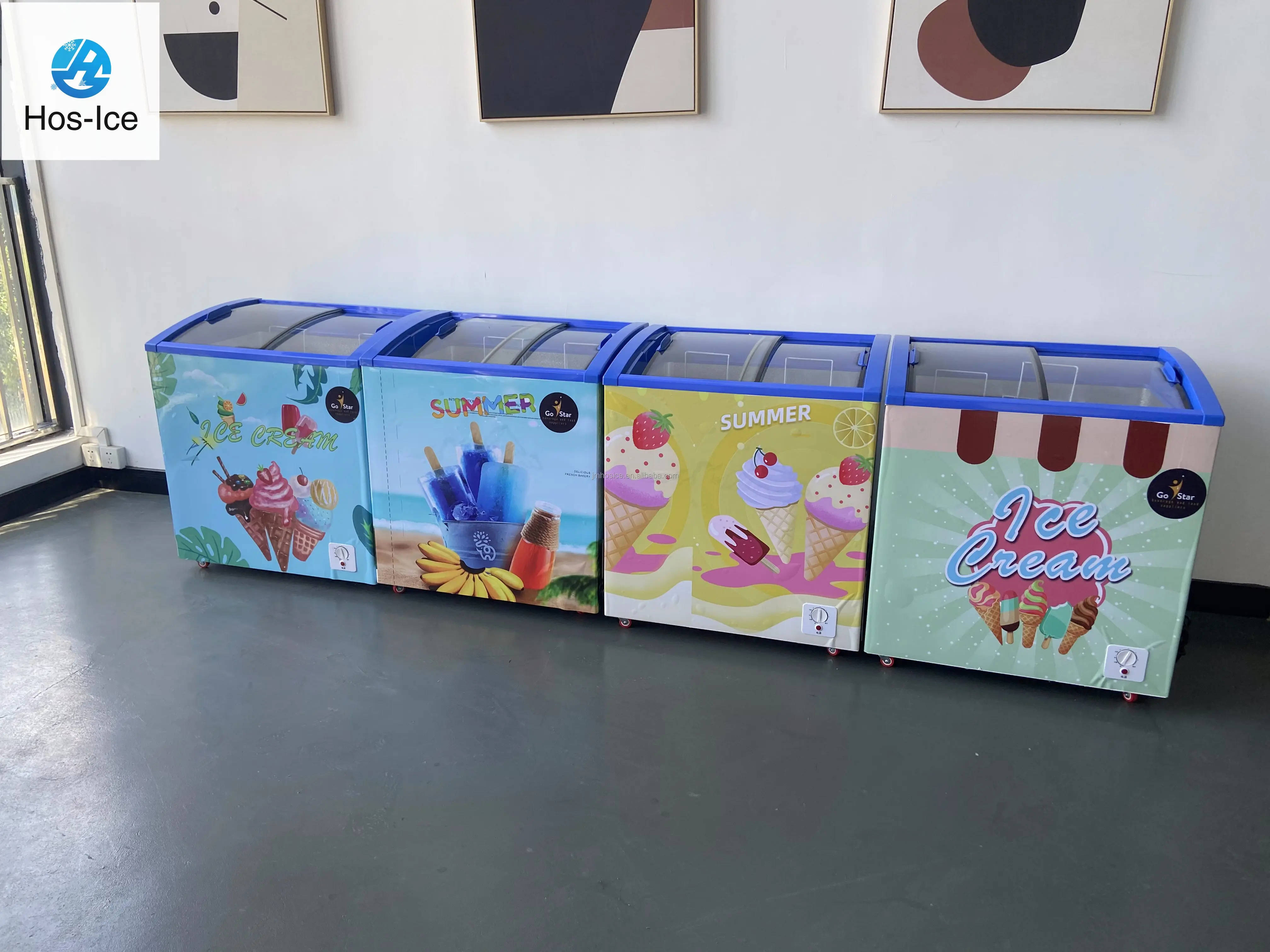 Supermarket Mini Display Freezer Food Display Cabinet Popsicle Display ...