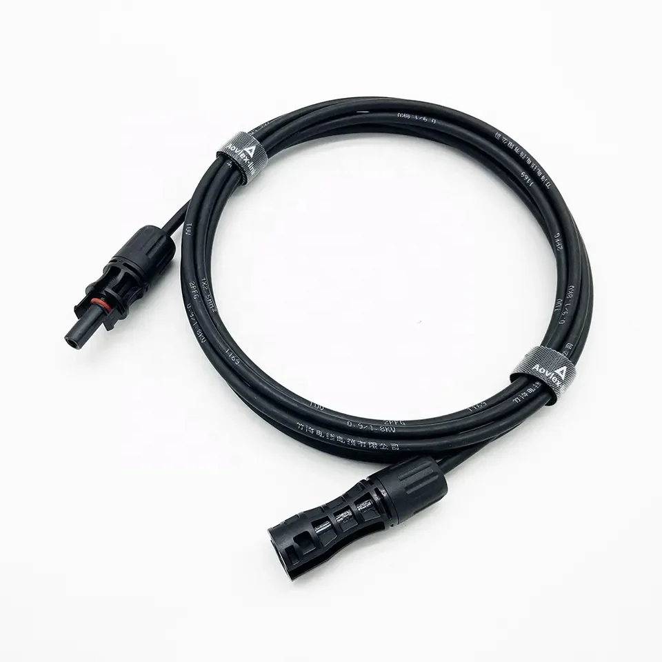A Pair Of 12awg Solar Extension Cable,Male And Female Solar Panel 1500v ...