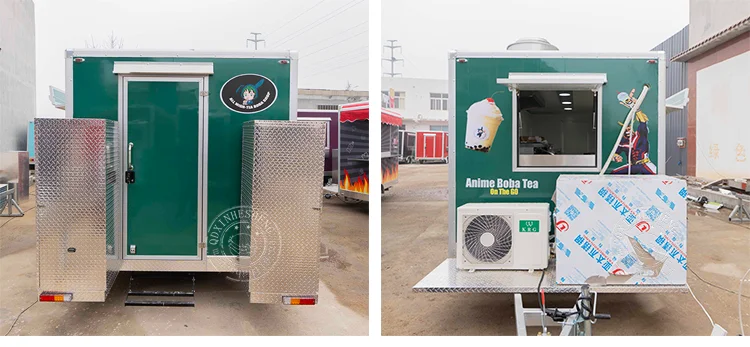 12ft Food Kiosk - Outdoor Concession Trailer with Full Kitchen