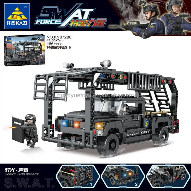 Kazi New Special Police Armed Chariot Military Tank Light And Vocal ...