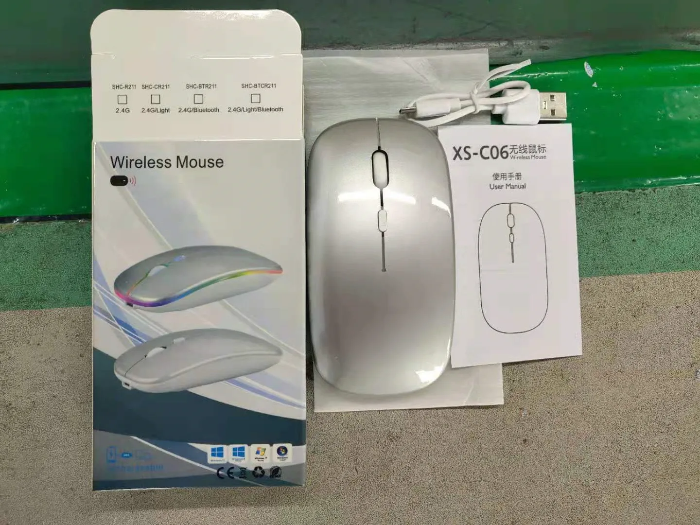 Bt Mouse Dual-mode Wireless Charging Mouse Mute Silent Computer ...