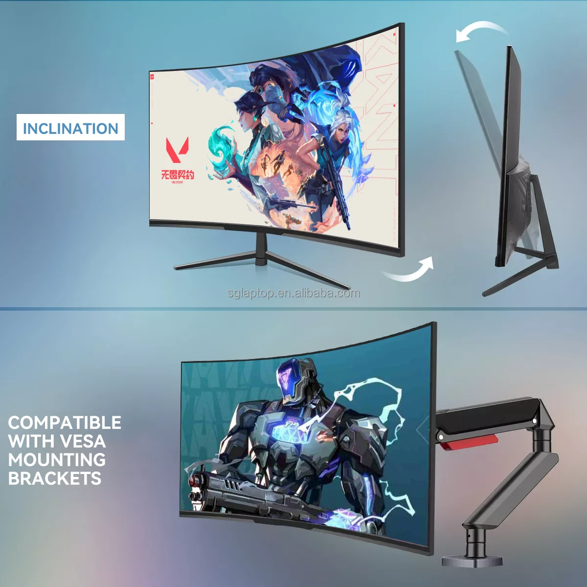2k 4k Curved LCD Monitors - Gaming and Desktop Solutions