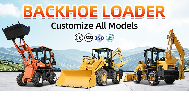 4 Wheel Drive Mini Backhoe Excavator Loader for Efficient Work