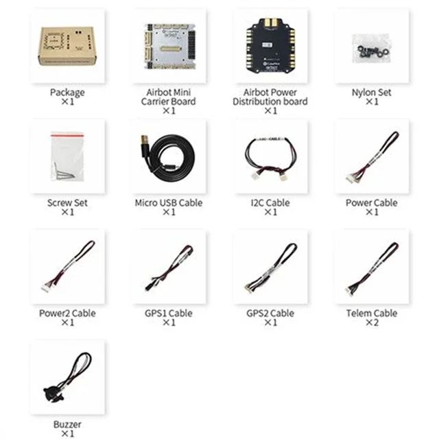 Hex Airbot Mini Carrier Board Set For Rc Drone Pixhawk Open Source ...