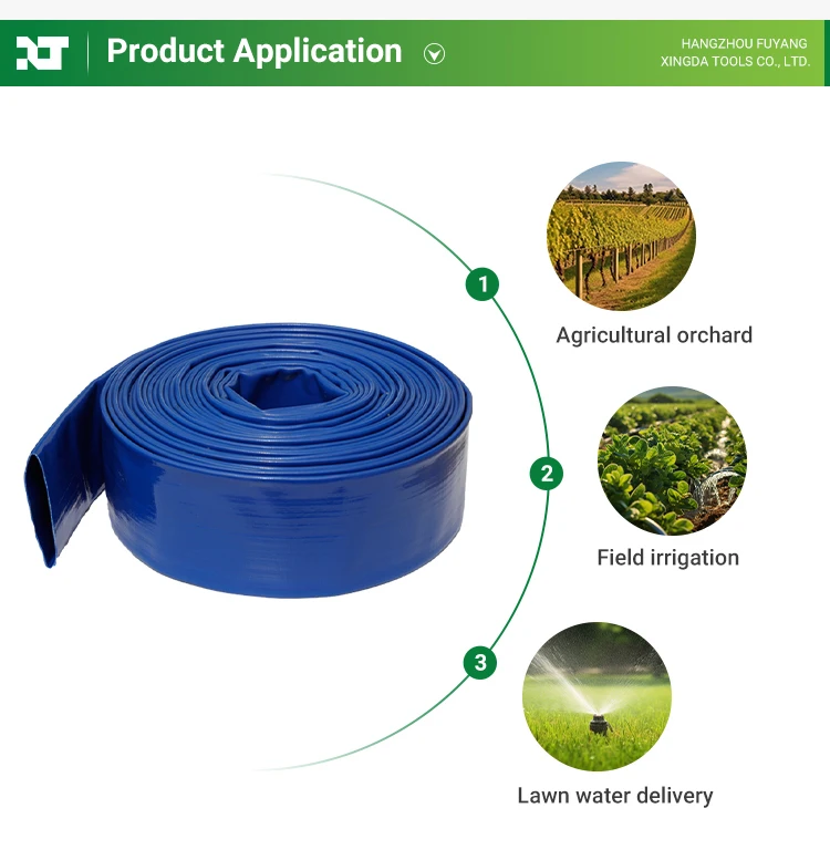 103mm Pvc Irrigation Layflat Hose Pipe Discharge Water Pvc Layflat Hose ...