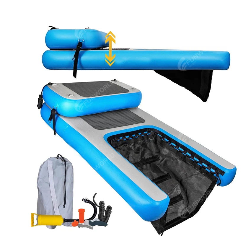 Funworldsport Inflatable Dog Ramp Outdoor Water Dog Ramp For Boat Three ...