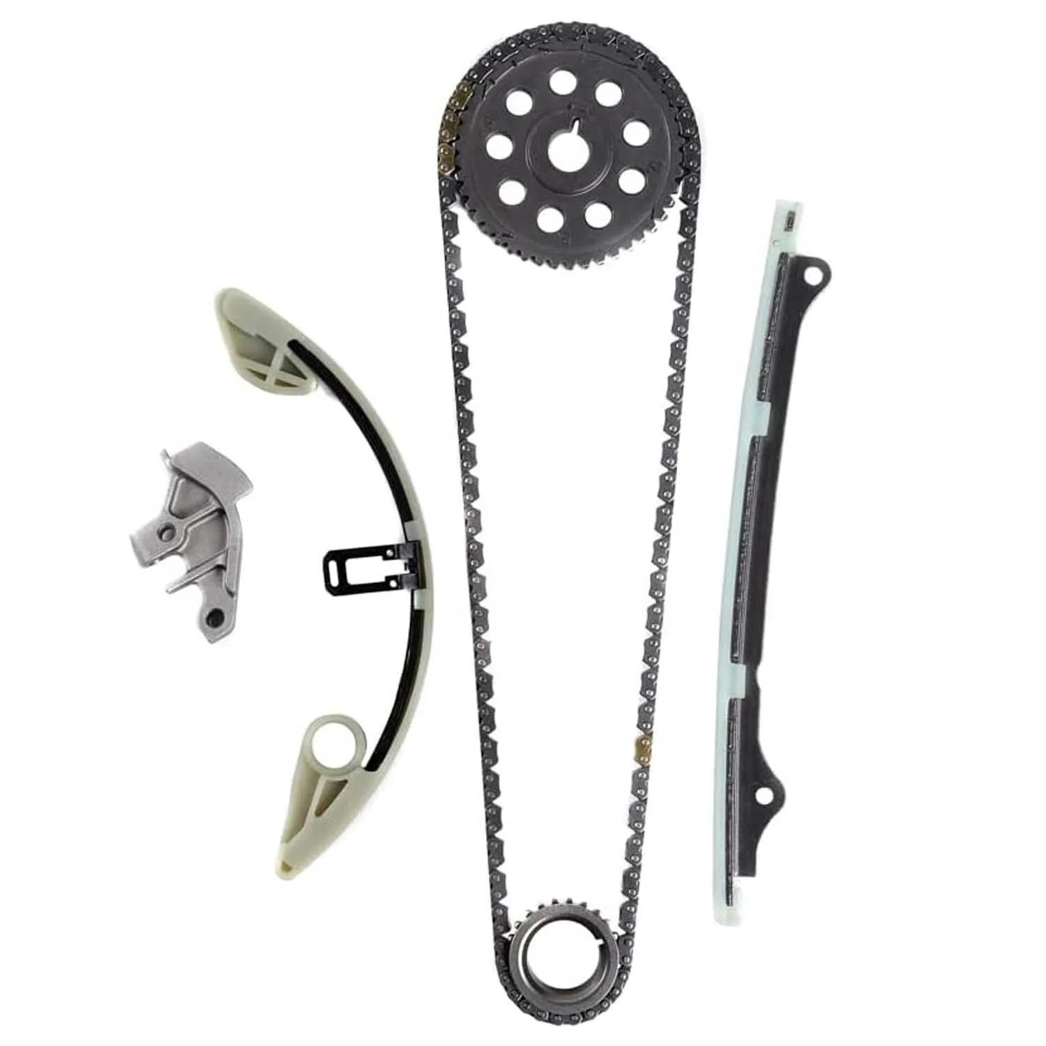 6pc/set Timing Chain Kit Guide Rail Tensioner Sprockets Engine Assembly ...