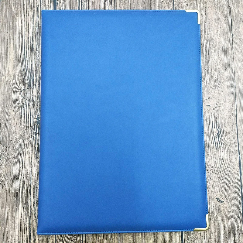 Custom A4 A5 Size Hardcover Document Pu Leather File Organizer Folder ...