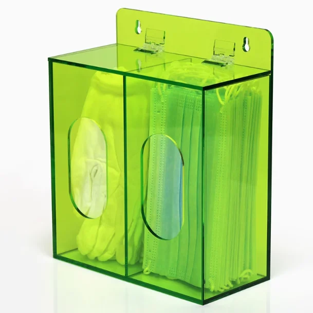 Acrylic Dispenser Box for Masks Gloves Hand Sanitizer & Hairnets ...