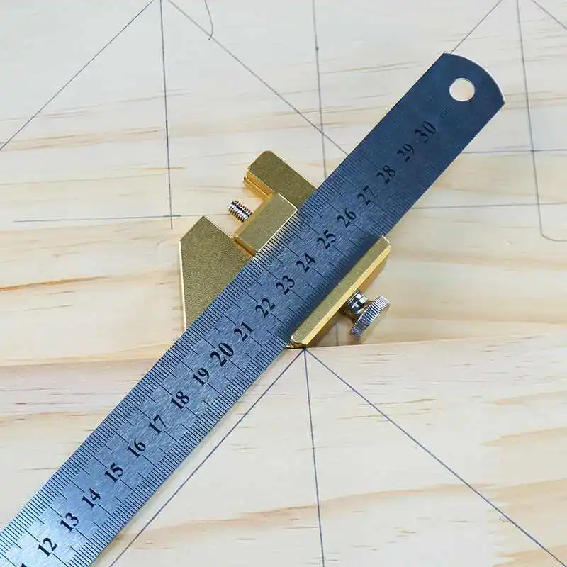 Aluminum Alloy Carpenter's Steel Ruler Locator Positioning Block for ...