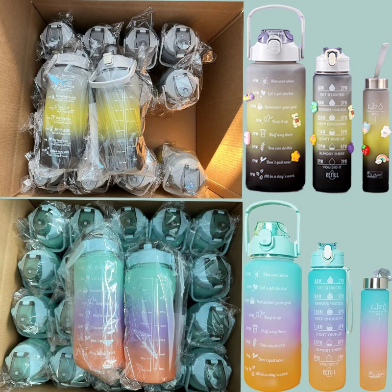 High Quality Custom Logo Children Cute DIY Funny Water Bottle Set