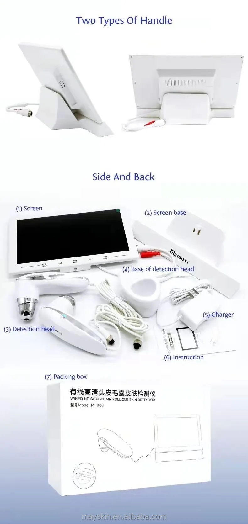 Wireless Hair Scalp Analyser & Digital Dermascope for Hair and Skin ...