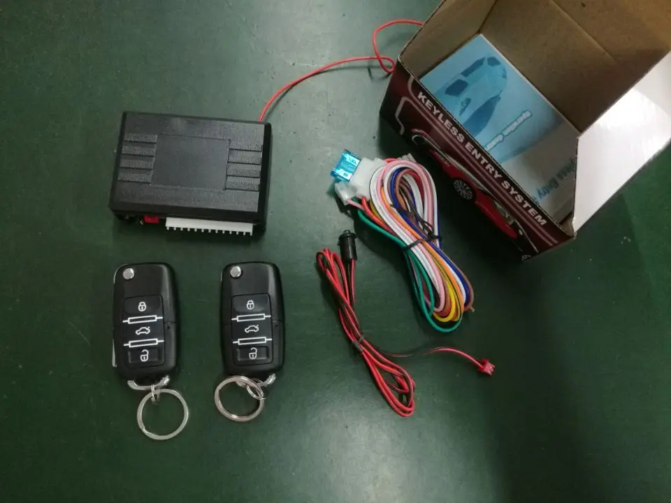 Keyless Entry System with Remote Lock Actuator Plastic Turn Window ...
