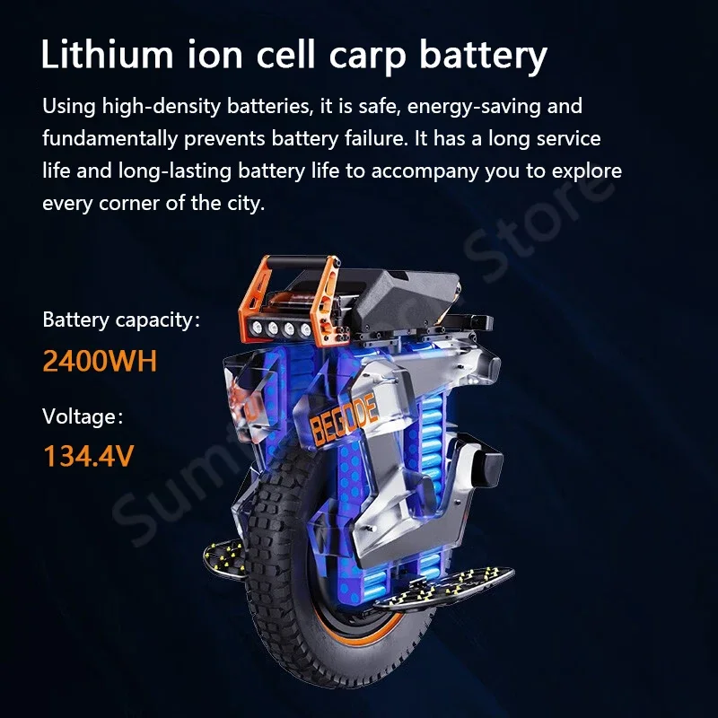 Original Newest Newest Begode Extreme Electric Unicycle 134.4v 2400wh ...